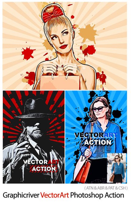 VectorArt Photoshop Action | visualstorms VectorArt Photoshop Action