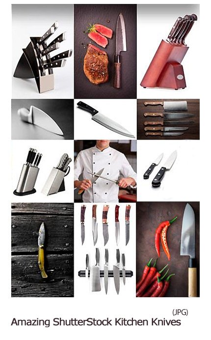 Amazing shutterstock kitchen knives | visualstorms