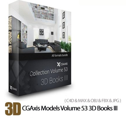 CGAxis Models Volume 53 3D Books III | visualstorms