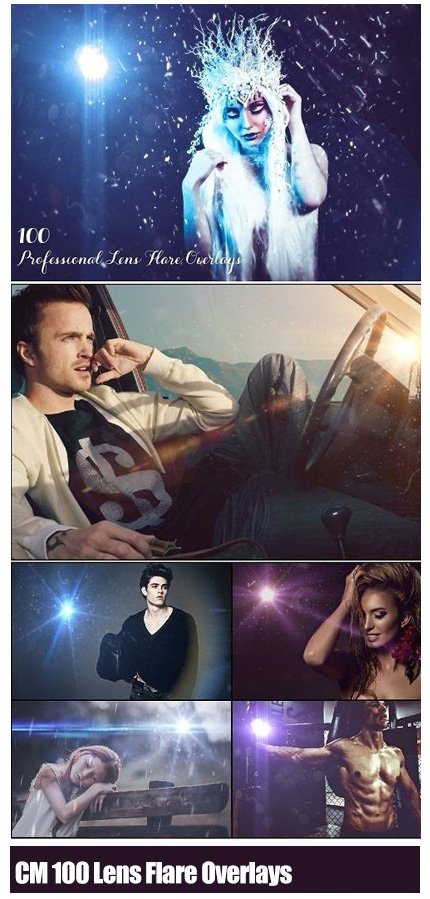 CM 100 Professional Lens Flare Overlays | visualstorms