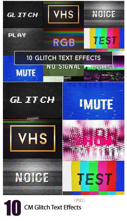 CM Glitch Text Effects | visualstorms CM Glitch Text Effects