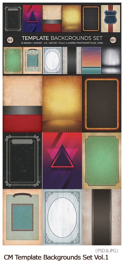CM Template Backgrounds Set Vol.1 | visualstorms