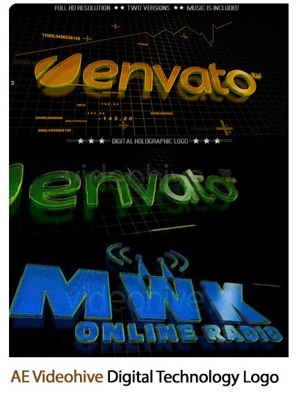 Digital Technology Logo Finance Economy Intro | visualstorms