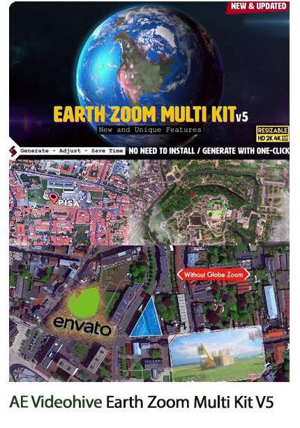Earth Zoom Multi Kit V5 | visualstorms Earth Zoom Multi Kit V5