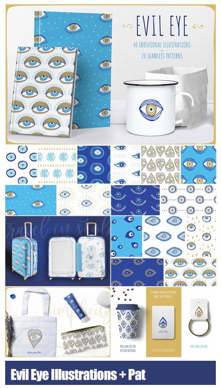 Evil Eye Illustrations Patterns | visualstorms visualstorms