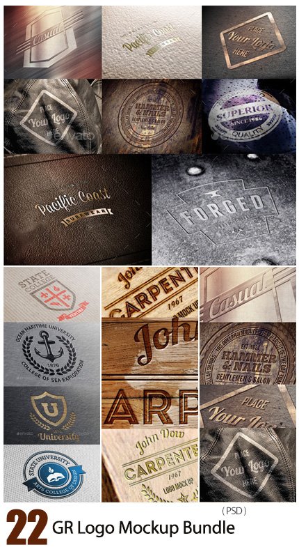 Graphicriver Logo Mockup Bundle | visualstorms visualstorms