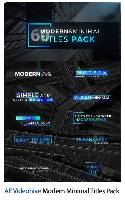 Modern Minimal Titles Pack | visualstorms visualstorms