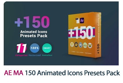 MotionArray 150 Animated Icons Presets Pack | visualstorms