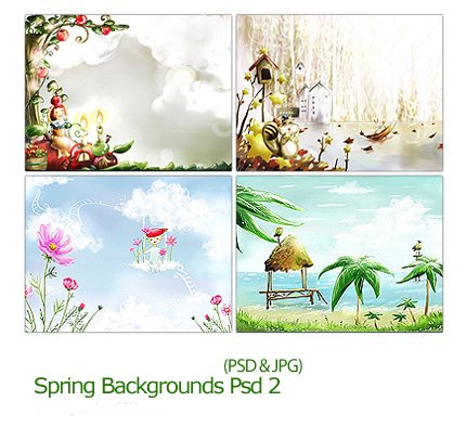 Spring Backgrounds PSD 02 | visualstorms visualstorms