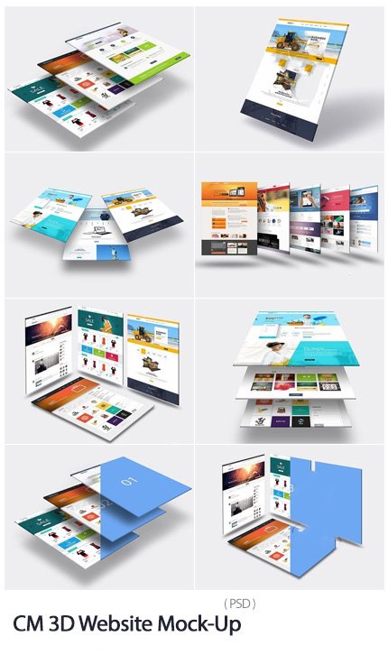 CM 3D Website Mock-Up | visualstorms CM 3D Website Mock-Up