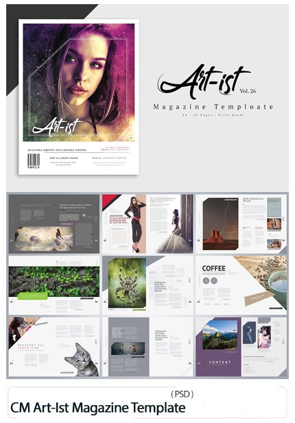CM Art-Ist Magazine Template | visualstorms visualstorms