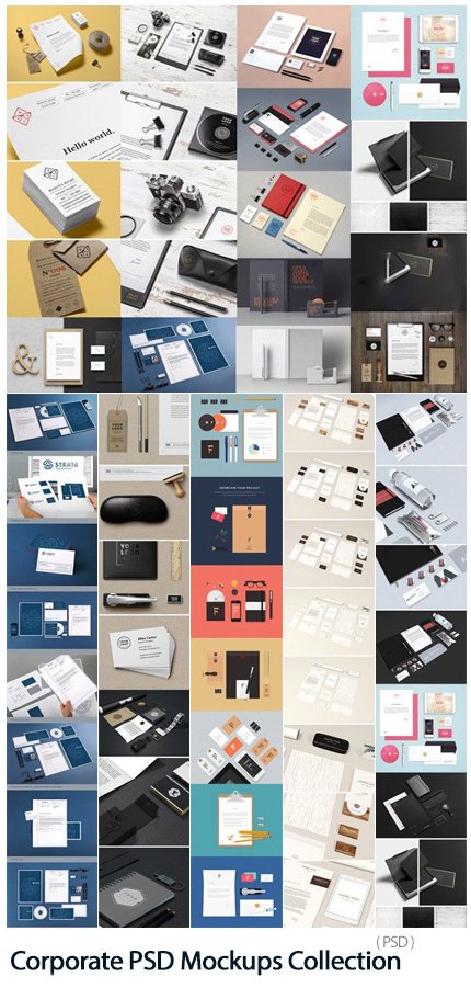 Corporate PSD Mockups Collection | visualstorms