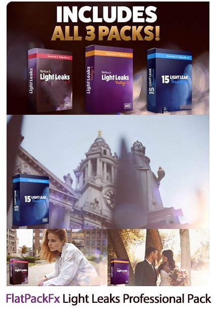 FlatPackFx Light Leaks Professional Pack | visualstorms