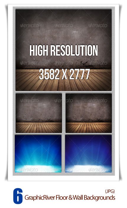 GraphicRiver Floor and Wall Backgrounds | visualstorms