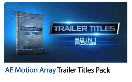 Motion Array Trailer Titles Pack | visualstorms visualstorms