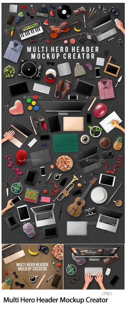 Multi Hero Header Mockup Creator | visualstorms visualstorms