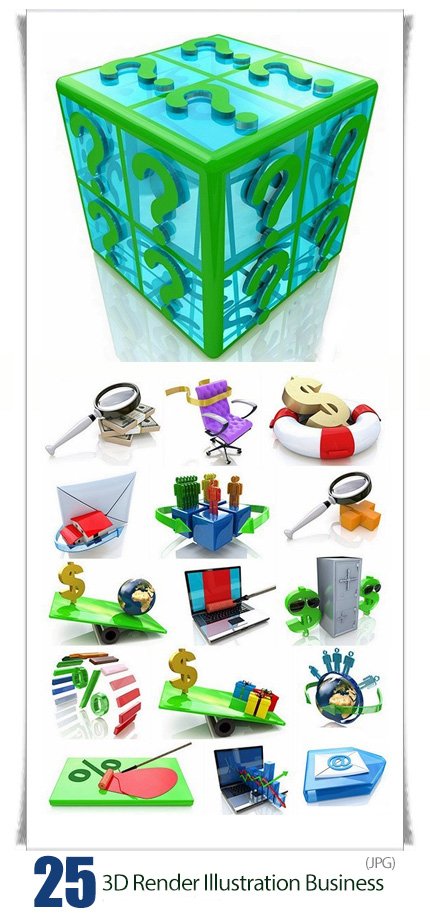 3D Render Illustration Business | visualstorms