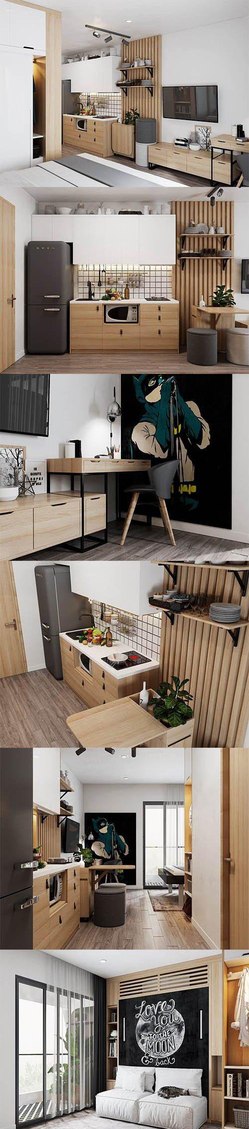 Cgtrader Apartment Scandinavian Design Collection | visualstorms