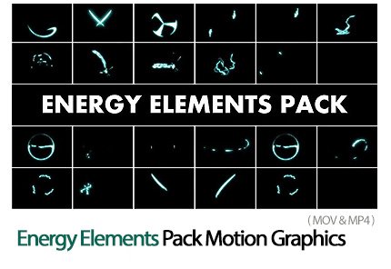 Energy Elements Pack Motion Graphics | visualstorms