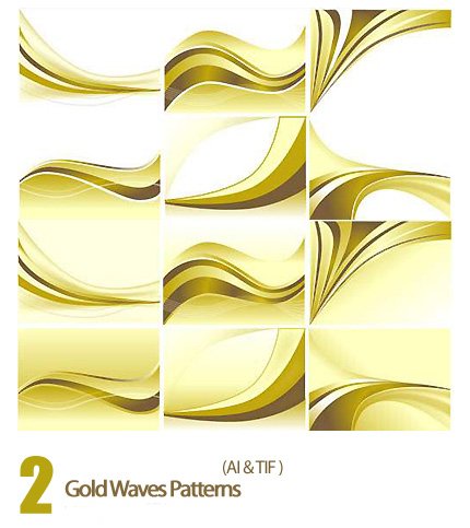 Gold Waves Patterns | visualstorms