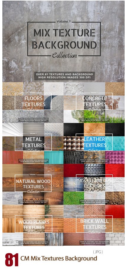 CM 81 Mix Textures Background | visualstorms visualstorms