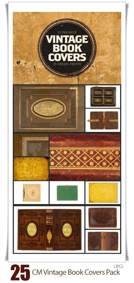 CM Vintage Book Covers Photo Pack | visualstorms