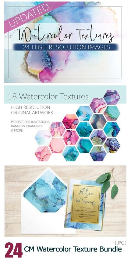 CM Watercolor Texture Bundle | visualstorms visualstorms