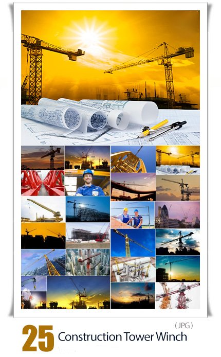 Construction Tower Crane Hook A Cable Winch | visualstorms