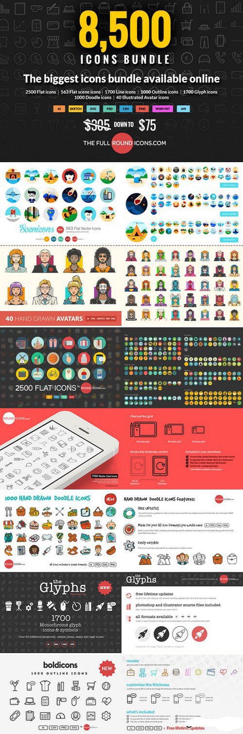 CM 8500 Icons Bundle Full Shop | visualstorms visualstorms