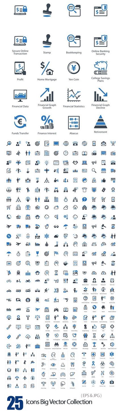 Icons Big Vector Collection | visualstorms Icons Big Vector Collection