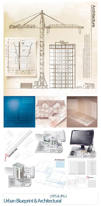 Urban Blueprint And Architectural Backgrounds | visualstorms