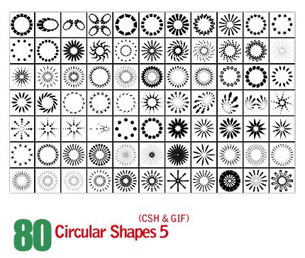 Circular Shapes 05 | visualstorms Circular Shapes 05