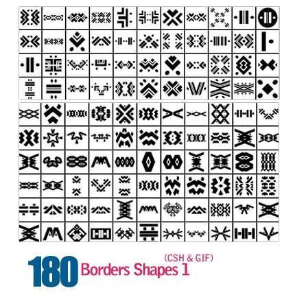 Borders Shapes 01 | visualstorms Borders Shapes 01
