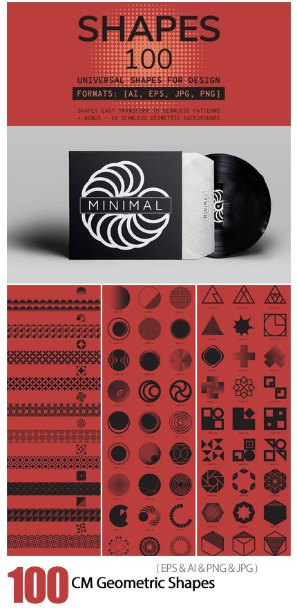 CM 100 Geometric Shapes 03 | visualstorms visualstorms