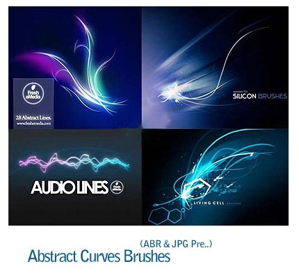 Abstract Curves Brushes | visualstorms