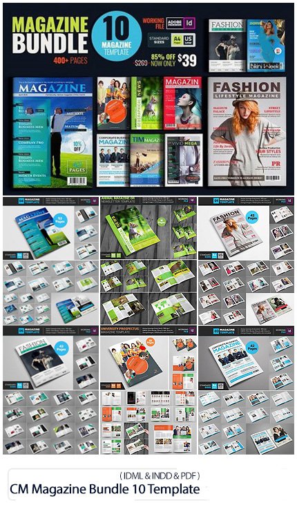 CM Magazine Bundle 10 Template V01 | visualstorms
