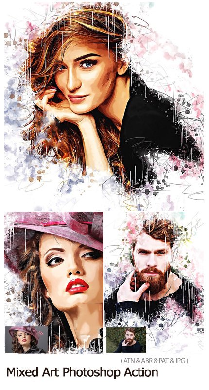 Mixed Art Photoshop Action 2020 | visualstorms visualstorms
