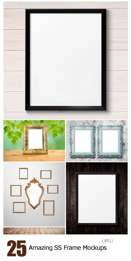 Amazing ShutterStock Frame Mockups | visualstorms