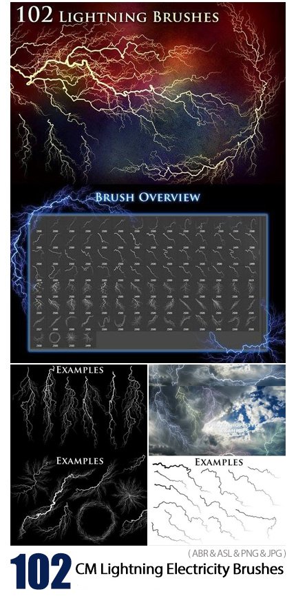 CM 102 Lightning Electricity Brushes | visualstorms