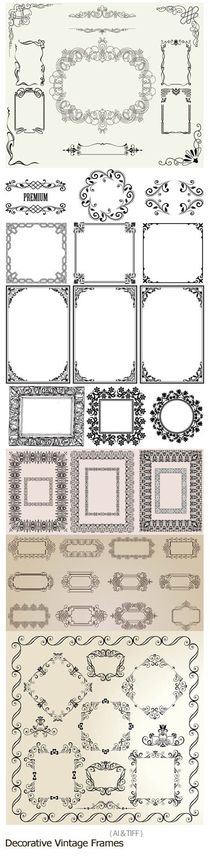 Decorative Vintage Frames | visualstorms Decorative Vintage Frames