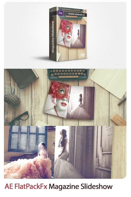 FlatPackFx Magazine Slideshow After Effects | visualstorms