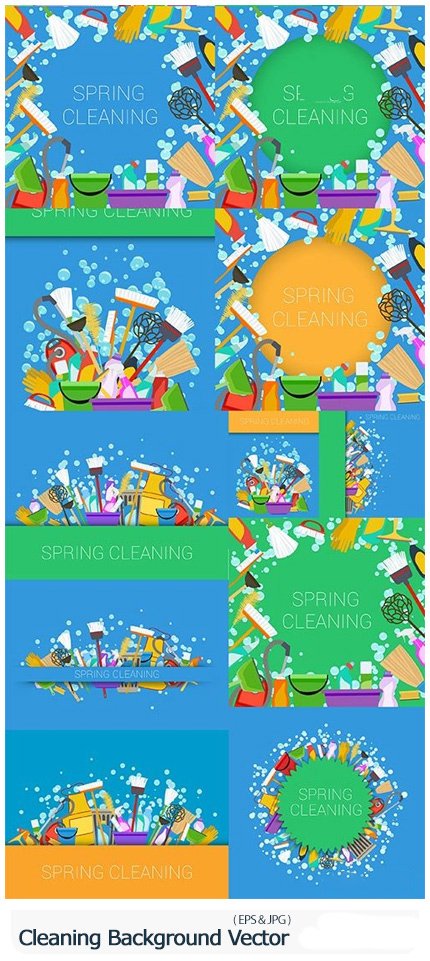 Spring Cleaning Background Vector | visualstorms visualstorms