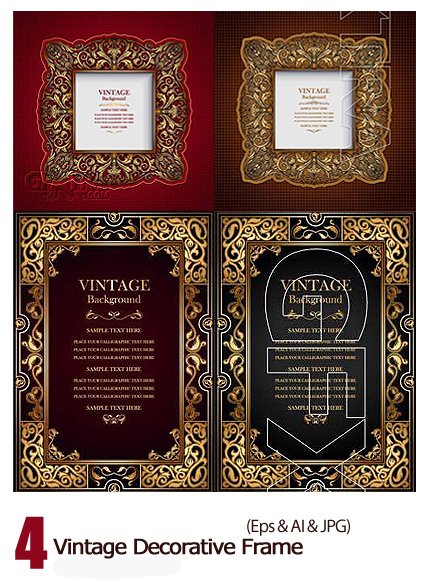 Vintage Decorative Frame | visualstorms Vintage Decorative Frame