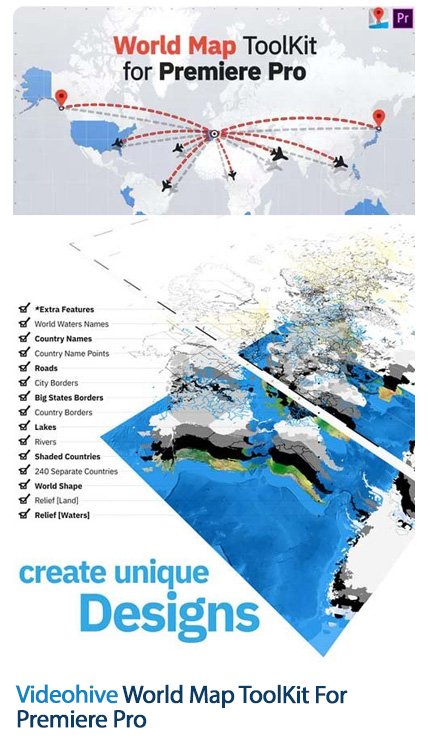 World Map ToolKit For Premiere Pro | visualstorms