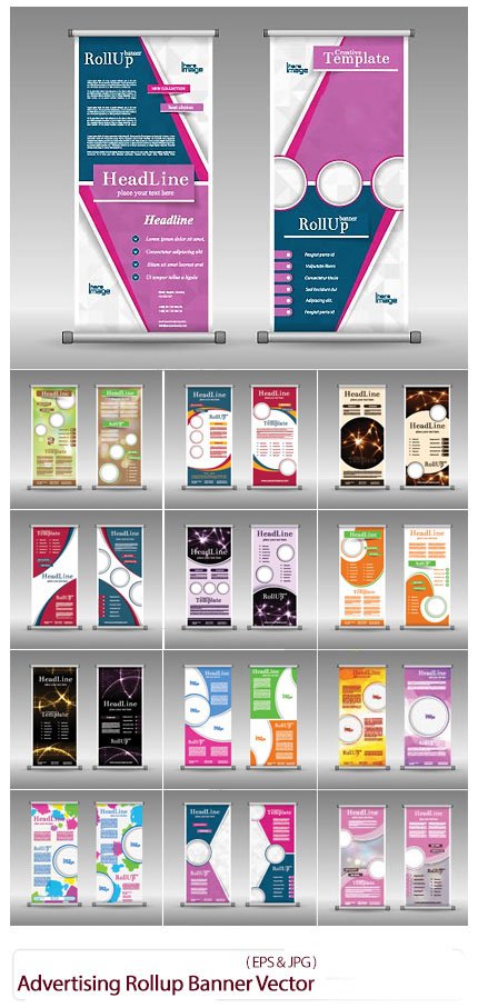 Ad Rollup Banner Vector | visualstorms Ad Rollup Banner Vector