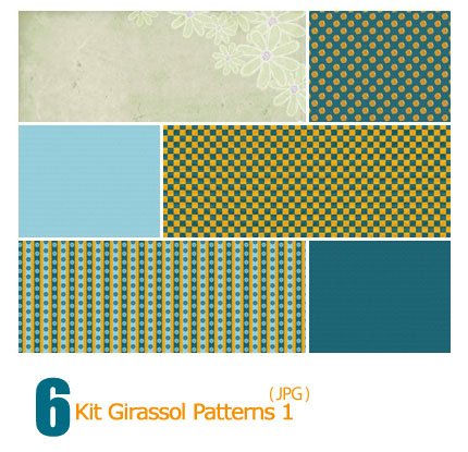 Kit Girassol Patterns 01 | visualstorms