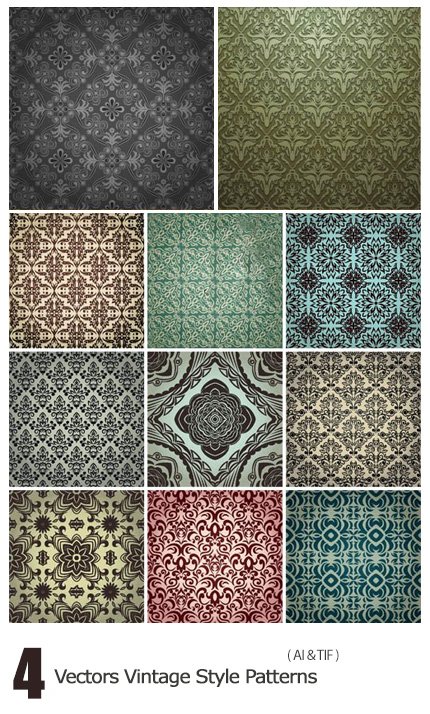 Vectors Vintage Style Patterns | visualstorms