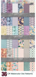 CM 36 Watercolor Dot Patterns | visualstorms visualstorms