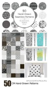 CM 50 Hand-Drawn Patterns | visualstorms CM 50 Hand-Drawn Patterns
