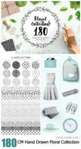 CM Hand-Drawn Floral Collection | visualstorms CM Hand-Drawn Floral Collection